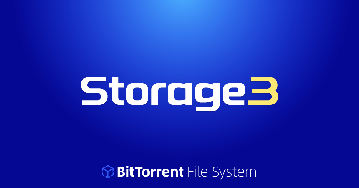 BTFS Storage3: Next Storage for web3